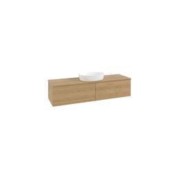 Villeroy & Boch V&B Waschtischunterschrank mit Frontstruktur -Beleuchtung Antao 160x50cm, WBP-farbe honey oak, honey oak ; Villeroy & Boch (L36111HN)
