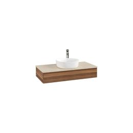 Villeroy & Boch V&B Waschtischunterschrank ohne Frontstruktur, mit Beleuchtung Antao 100x19x50cm, WBP-farbe botti., w. walnut ; Villeroy & Boch (L09053HM)