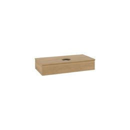 Villeroy & Boch V&B Waschtischunterschrank mit Frontstruktur, mit Beleuchtung Antao 100x19x50cm, WBP-farbe hon. Oa, hon. oak ; Villeroy & Boch (L09111HN)