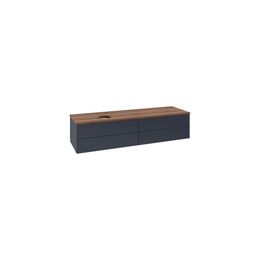 Villeroy & Boch V&B Waschtischunterschrank ohne Frontstruktur -Beleuchtung Antao 160x50cm, HL, WBP w. wal, md bl. m Lac ; Villeroy & Boch (L26052HG)