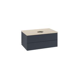 Villeroy & Boch V&B Waschtischunterschrank mit Frontstruktur -Beleuchtung Antao 80x36x50cm, WBP botti., md bl. m Lac ; Villeroy & Boch (L19113HG)
