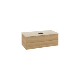 Villeroy & Boch V&B Waschtischunterschrank mit Frontstruktur -Beleuchtung Antao 100x36x50cm, WBP-farbe botti., honey oak ; Villeroy & Boch (L20113HN)
