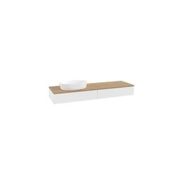 Villeroy & Boch V&B Waschtischunterschrank ohne Frontstruktur -Beleuchtung Antao 160x50cm, WBP-farbe hon. Oa, wh. m Lac ; Villeroy & Boch (L15011MT)