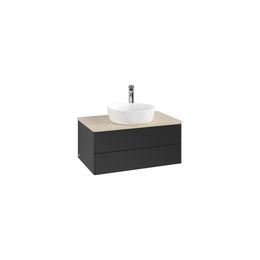 Villeroy & Boch V&B Waschtischunterschrank ohne Frontstruktur -Beleuchtung Antao 80x36x50cm, HL, WBP botti., bla m Lac ; Villeroy & Boch (L19053PD)