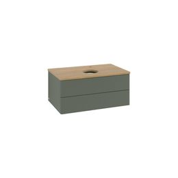 Villeroy & Boch V&B Waschtischunterschrank mit Frontstruktur -Beleuchtung Antao 80x36x50cm, HL, WBP hon. Oa, le g. m Lac ; Villeroy & Boch (L19151HL)
