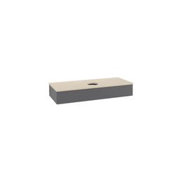 Villeroy & Boch V&B Waschtischunterschrank mit Frontstruktur, mit Beleuchtung Antao 120x19x50cm, WBP botti., Anthrac. m Lac ; Villeroy & Boch (L10113GK)
