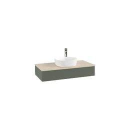 Villeroy & Boch V&B Waschtischunterschrank mit Frontstruktur, mit Beleuchtung Antao 100x19x50cm, WBP botti., lea gre. m Lac ; Villeroy & Boch (L09153HL)