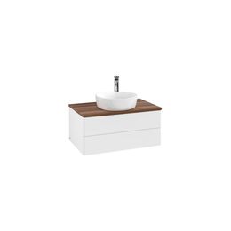 Villeroy & Boch V&B Waschtischunterschrank ohne Frontstruktur -Beleuchtung Antao 80x36x50cm, HL, WBP w. wal, wh. m Lac ; Villeroy & Boch (L19052MT)
