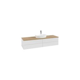 Villeroy & Boch V&B Waschtischunterschrank ohne Frontstruktur -Beleuchtung Antao 160x50cm, HL, WBP hon. Oa, glo wh. Lac ; Villeroy & Boch (L25051GF)