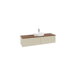 Villeroy & Boch V&B Waschtischunterschrank ohne Frontstruktur -Beleuchtung Antao 160x50cm, HL, WBP w. wal, si Gr m Lac ; Villeroy & Boch (L36052HJ)