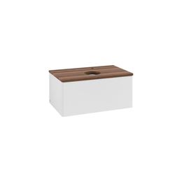 Villeroy & Boch V&B Waschtischunterschrank mit Frontstruktur -Beleuchtung Antao 80x36x50cm, HL, WBP w. wal, glo wh. Lac ; Villeroy & Boch (L30152GF)