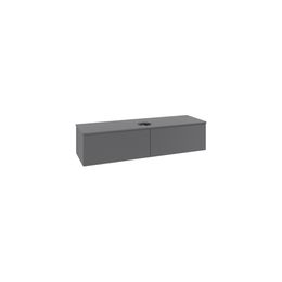 Villeroy & Boch V&B Waschtischunterschrank mit Frontstruktur -Beleuchtung Antao 160x50cm, WBP-farbe Lac, Anthrac. m Lac ; Villeroy & Boch (L36110GK)