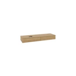 Villeroy & Boch V&B Waschtischunterschrank ohne Frontstruktur -Beleuchtung Antao 160x50cm, WBP-farbe honey oak, honey oak ; Villeroy & Boch (L15011HN)