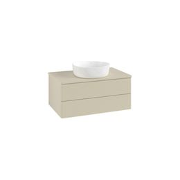 Villeroy & Boch V&B Waschtischunterschrank mit Frontstruktur -Beleuchtung Antao 80x36x50cm, WBP-farbe Lac, si Gr m Lac ; Villeroy & Boch (L19110HJ)