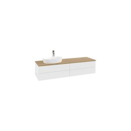 Villeroy & Boch V&B Waschtischunterschrank ohne Frontstruktur -Beleuchtung Antao 160x50cm, HL, WBP hon. Oa, wh. m Lac ; Villeroy & Boch (L26051MT)