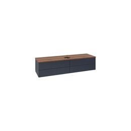 Villeroy & Boch V&B Waschtischunterschrank ohne Frontstruktur -Beleuchtung Antao 160x50cm, HL, WBP w. wal, md bl. m Lac ; Villeroy & Boch (L25052HG)