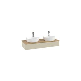 Villeroy & Boch V&B Waschtischunterschrank mit Frontstruktur, mit Beleuchtung Antao 120x19x50cm, HL, WBP hon. Oa, si G m Lac ; Villeroy & Boch (L13151HJ)