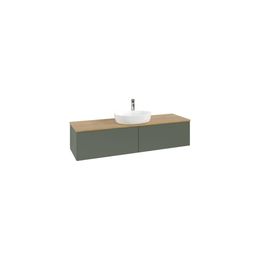 Villeroy & Boch V&B Waschtischunterschrank ohne Frontstruktur -Beleuchtung Antao 160x50cm, HL, WBP hon. Oa, le gre. m Lac ; Villeroy & Boch (L36051HL)