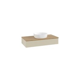 Villeroy & Boch V&B Waschtischunterschrank mit Frontstruktur, mit Beleuchtung Antao 100x19x50cm, WBP hon. Oa, si Gr m Lac ; Villeroy & Boch (L09111HJ)