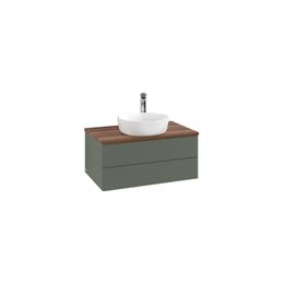 Villeroy & Boch V&B Waschtischunterschrank mit Frontstruktur -Beleuchtung Antao 80x36x50cm, HL, WBP w wa, lea gre. m Lac ; Villeroy & Boch (L19152HL)