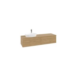 Villeroy & Boch V&B Waschtischunterschrank ohne Frontstruktur -Beleuchtung Antao 160x50cm, HL, WBP-farbe hon. Oa, hon. Oa ; Villeroy & Boch (L26051HN)