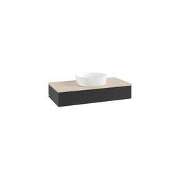 Villeroy & Boch V&B Waschtischunterschrank mit Frontstruktur, mit Beleuchtung Antao 100x19x50cm, WBP-farbe botti., bla m Lac ; Villeroy & Boch (L09113PD)