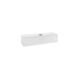 Villeroy & Boch V&B Waschtischunterschrank mit Frontstruktur -Beleuchtung Antao 160x50cm, WBP-farbe Lac, glo wh. lacquer ; Villeroy & Boch (L36110GF)