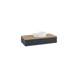 Villeroy & Boch V&B Waschtischunterschrank mit Frontstruktur, mit Beleuchtung Antao 100x19x50cm, WBP hon. Oa, md bl. m Lac ; Villeroy & Boch (L09111HG)