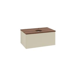 Villeroy & Boch V&B Waschtischunterschrank mit Frontstruktur -Beleuchtung Antao 80x36x50cm, HL, WBP w. wal, si Gr m Lac ; Villeroy & Boch (L30152HJ)