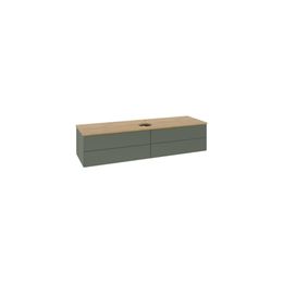 Villeroy & Boch V&B Waschtischunterschrank ohne Frontstruktur -Beleuchtung Antao 160x50cm, HL, WBP hon. Oa, le gre. m Lac ; Villeroy & Boch (L25051HL)