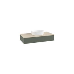 Villeroy & Boch V&B Waschtischunterschrank mit Frontstruktur, mit Beleuchtung Antao 100x19x50cm, WBP botti., lea gre. m Lac ; Villeroy & Boch (L09113HL)