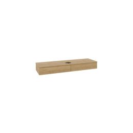 Villeroy & Boch V&B Waschtischunterschrank ohne Frontstruktur, mit Beleuchtung Antao 160x50cm, WBP-farbe honey oak, honey oak ; Villeroy & Boch (L14011HN)