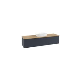 Villeroy & Boch V&B Waschtischunterschrank mit Frontstruktur -Beleuchtung Antao 160x50cm, WBP hon. Oa, md bl. m Lac ; Villeroy & Boch (L36111HG)