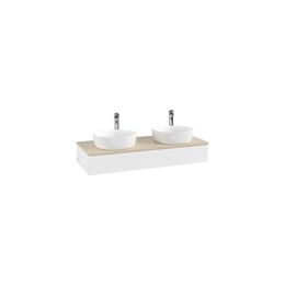 Villeroy & Boch V&B Waschtischunterschrank mit Frontstruktur, mit Beleuchtung Antao 120x19x50cm, HL, WBP botti., wh. m Lac ; Villeroy & Boch (L13153MT)