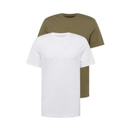 Wrangler T-Shirt '2 PACK TEE' Herren Gr&ouml;&szlig;e M oliv / wei&szlig;