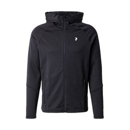 Peak Performance Sportsweatjacke 'Rider Essentials' Herren Gr&ouml;&szlig;e M schwarz / wei&szlig;