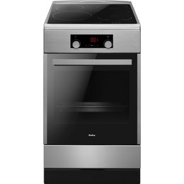 Amica Induktions-Standherd "SHI 905 150", Energieeffizienz: A (A+++-D), silber (edelstahlfarben), Herdsets