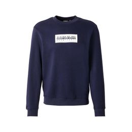 Napapijri Sweatshirt 'B-BOX' Herren Gr&ouml;&szlig;e L marine / wei&szlig;