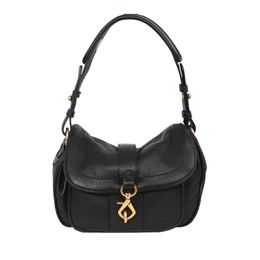 Abro Hobo Bags - Schultertasche STAR SADDLE - Gr. unisize - in Schwarz - f&uuml;r Damen