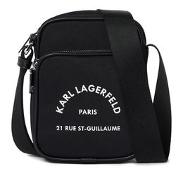 K by KARL LAGERFELD Karl Lagerfeld Crossbody Bags - RUE ST-GUILLAUME UMH�NGETASCHE AUS NYLON - Gr. unisize - in Schwarz - f&uuml;r Damen