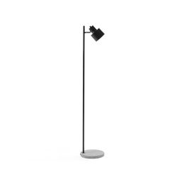 Beliani Stehleuchten CORBONES in Schwarz/Grau - (W) 23 x (H) 149 x (L) 23 cm | Gr.: onesize