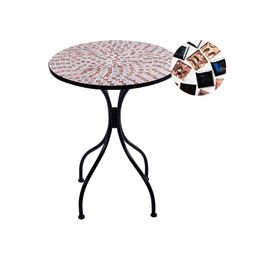 Beliani Gartentisch CARPINO in Schwarz/Gold/Grau - (W) 60 x (H) 74 x (L) 60 cm | Gr.: onesize