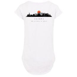 F4NT4STIC Long Cut T-Shirt Escape Discover the World Asian Town in wei&szlig; | Gr.: S