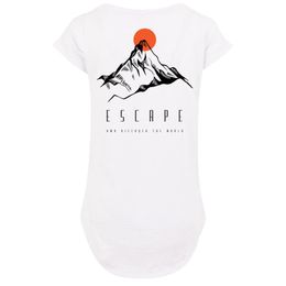 F4NT4STIC Long Cut T-Shirt Escape Discover the World Mountain in wei&szlig; | Gr.: S