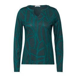 Cecil Langarmshirt in petrol green | Gr.: XL