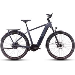 Cube Kathmandu Hybrid Comf. SLX 800 | Gr. 58 cm | Aluminium E-Trekkingbike Grau