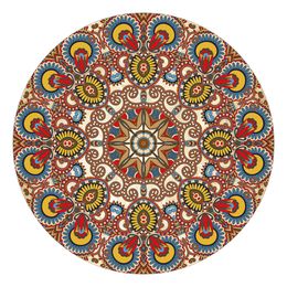 Runde Fototapete selbstklebend Farbiges Mandala