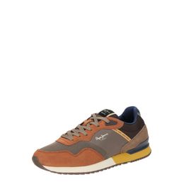 Pepe Jeans Sneaker 'LONDON BRICK' Herren Größe 44 braun / karamell / mokka / schwarz