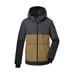 Killtec Skijacke »KSW 180 BYS SKI JCKT« Wasserdichte Funktionsjacke mit urbanem Design und vielen Features anthrazit 152 152 Kinder Funktionsjacke...