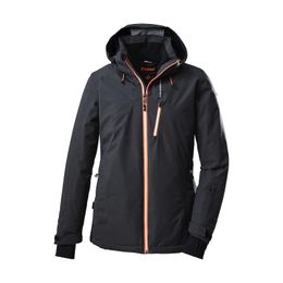 Killtec Skijacke »KSW 12 WMN SKI JCKT« Wasserdicht, atmungsaktiv, abnehmbare Kapuze, viele Taschen anthrazit 42 42 Skijacke mit abzippbarer Kapuze...